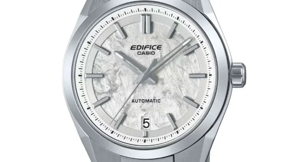 EFK100D-7A Casio Edifice Forged Carbon Automatic Watch – White Dial ...